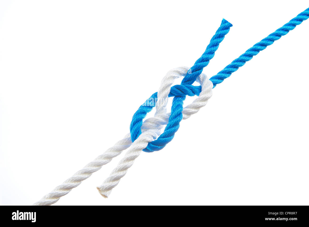 Carrick bend isolated on white background Stock Photo - Alamy