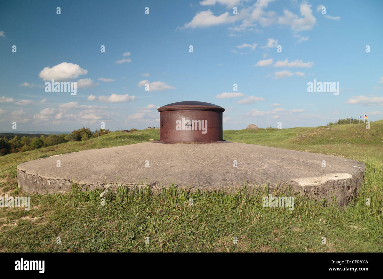 An observation turret on Fort Douaumont, near Verdun, France Stock ...