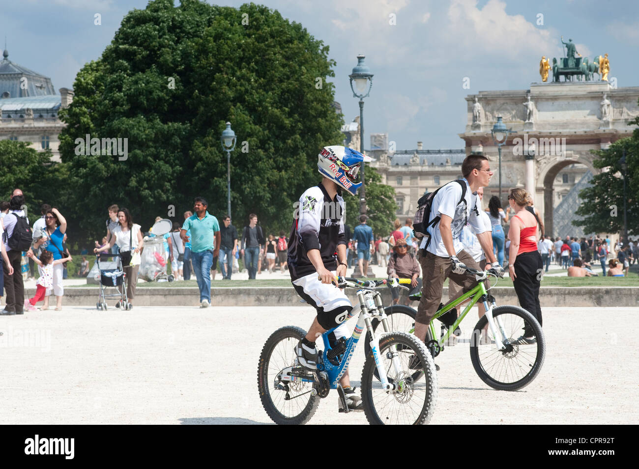 Paris, France - Two young men riding a BMX Stock Photo - Alamy