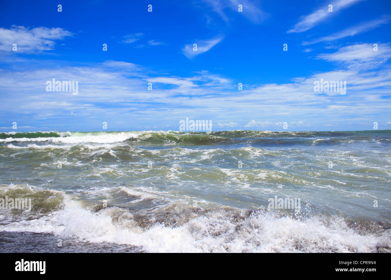 Ocean waves at Costa Rican Shore - Jaco Beach Stock Photo - Alamy