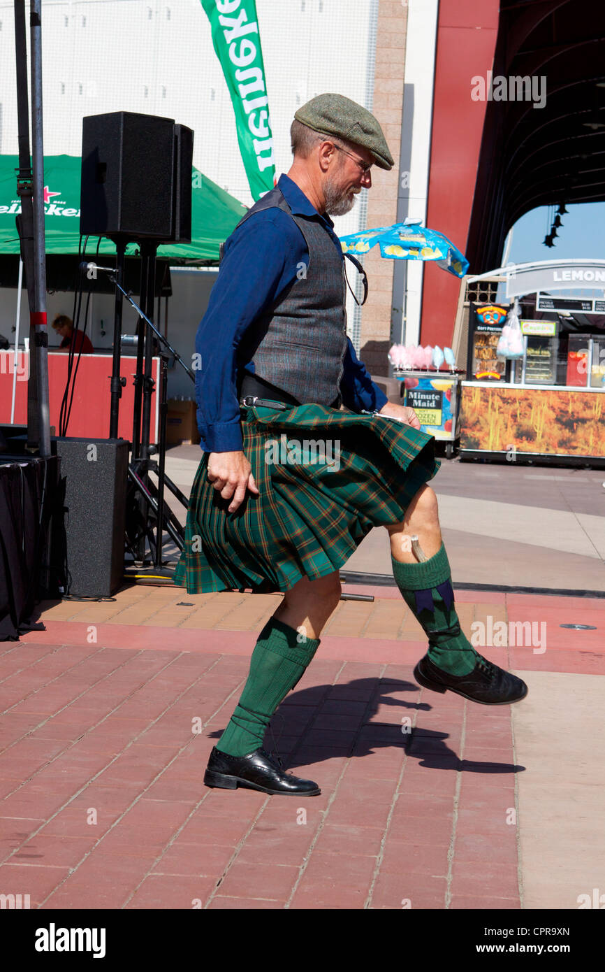 An Irish dancer Stock Photo - Alamy