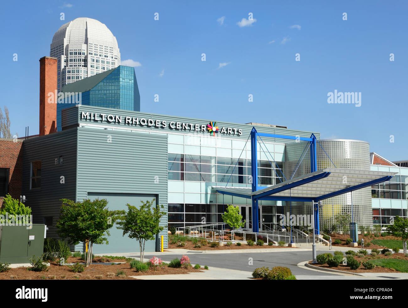Winston salem city arts center building architecture hi-res stock ...