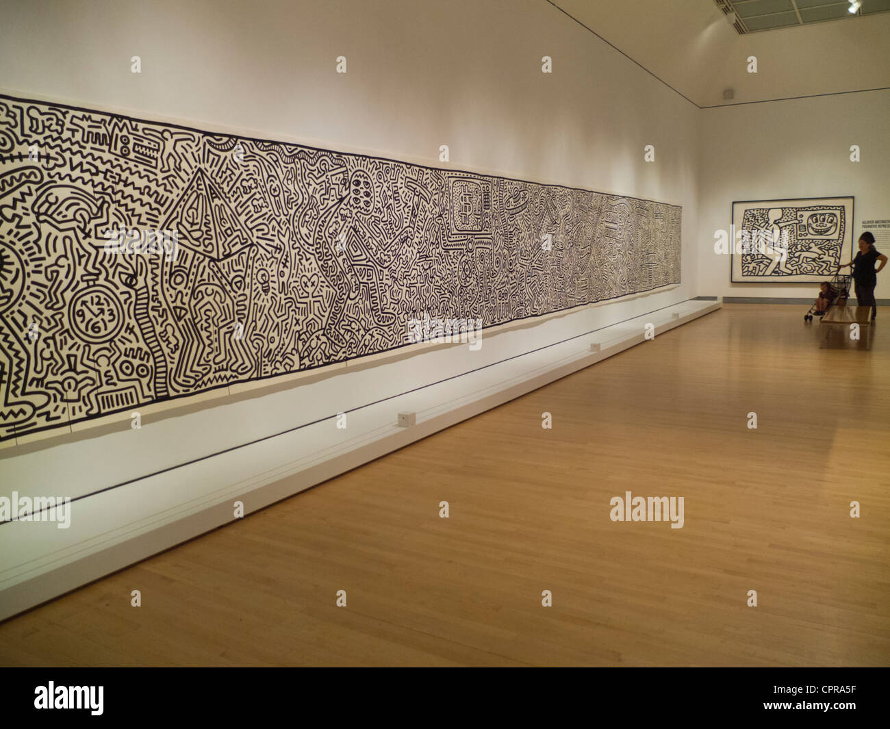 Keith Haring exhibition at the Brooklyn Museum Stock Photo - Alamy