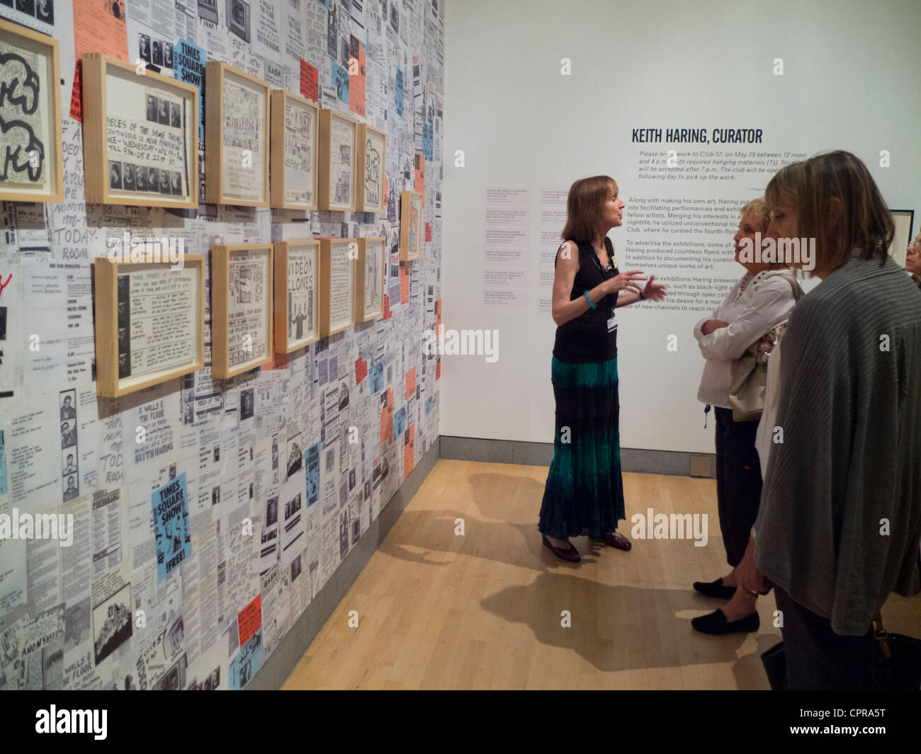 Keith Haring exhibition at the Brooklyn Museum Stock Photo - Alamy