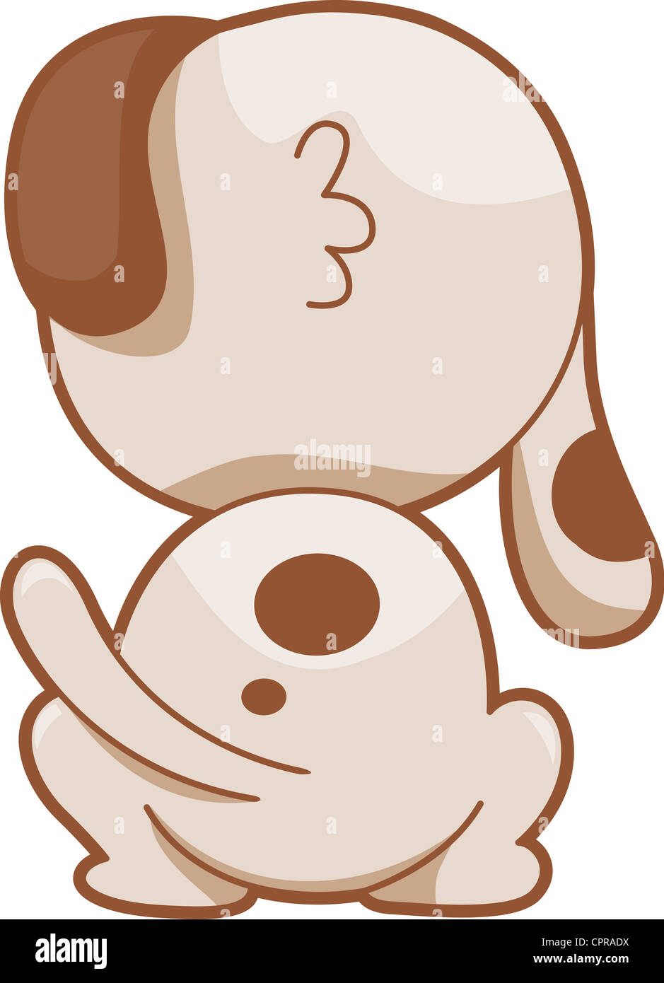 Illustration of Illustration Featuring the Back of a Dog Stock Photo ...