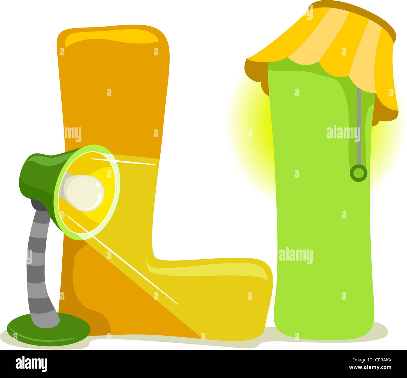 Illustration Featuring the Letter L Stock Photo - Alamy