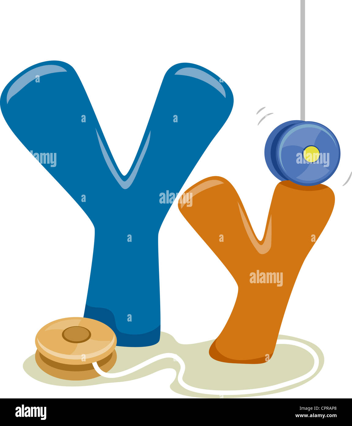 Illustration Featuring the Letter Y Stock Photo - Alamy