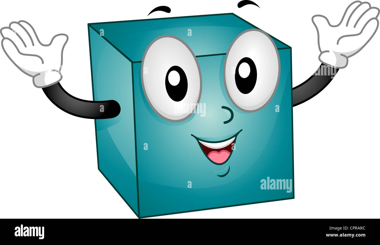 Cartoon Illustration Square Basic Geometric Stock Photos & Cartoon ...