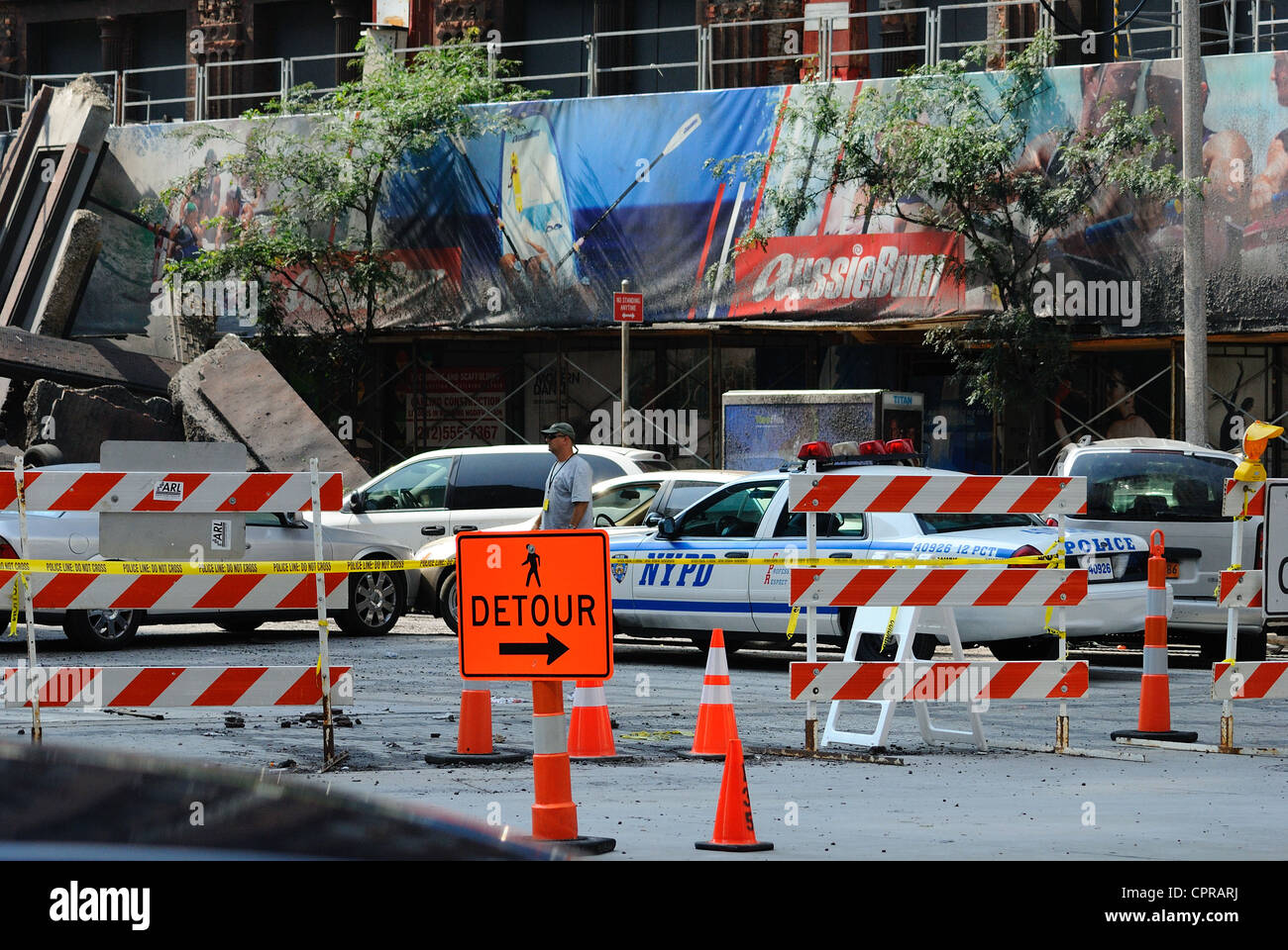 Film crew prepares for shooting of next scene of Marvel's The Avengers ...