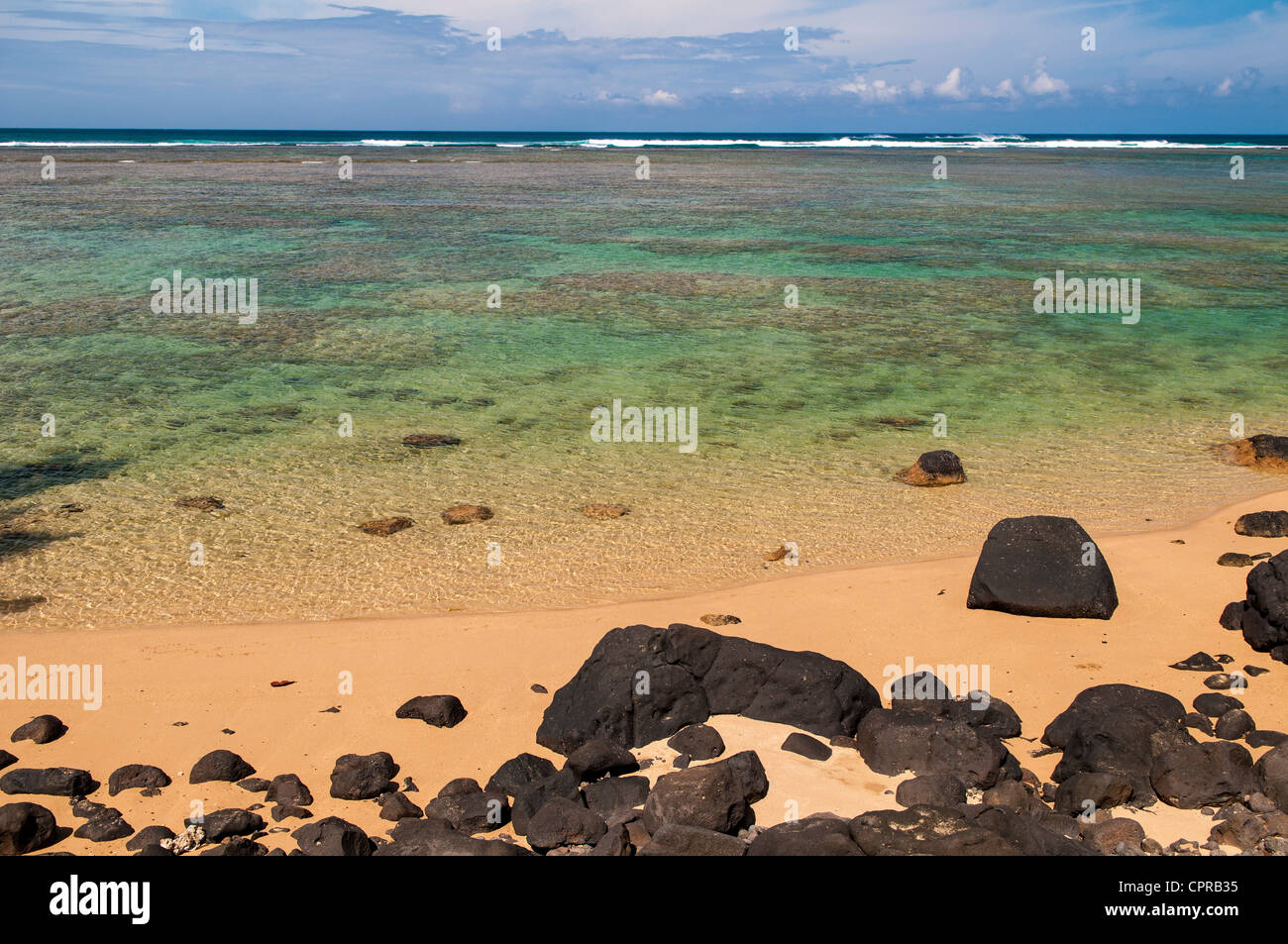 Anini Beach, Kauai, Hawaii Stock Photo - Alamy
