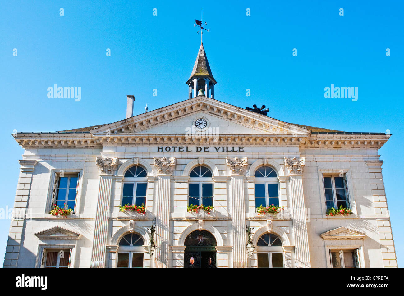 Town Hall / Mairie / Hotel de Ville classical architectural details ...