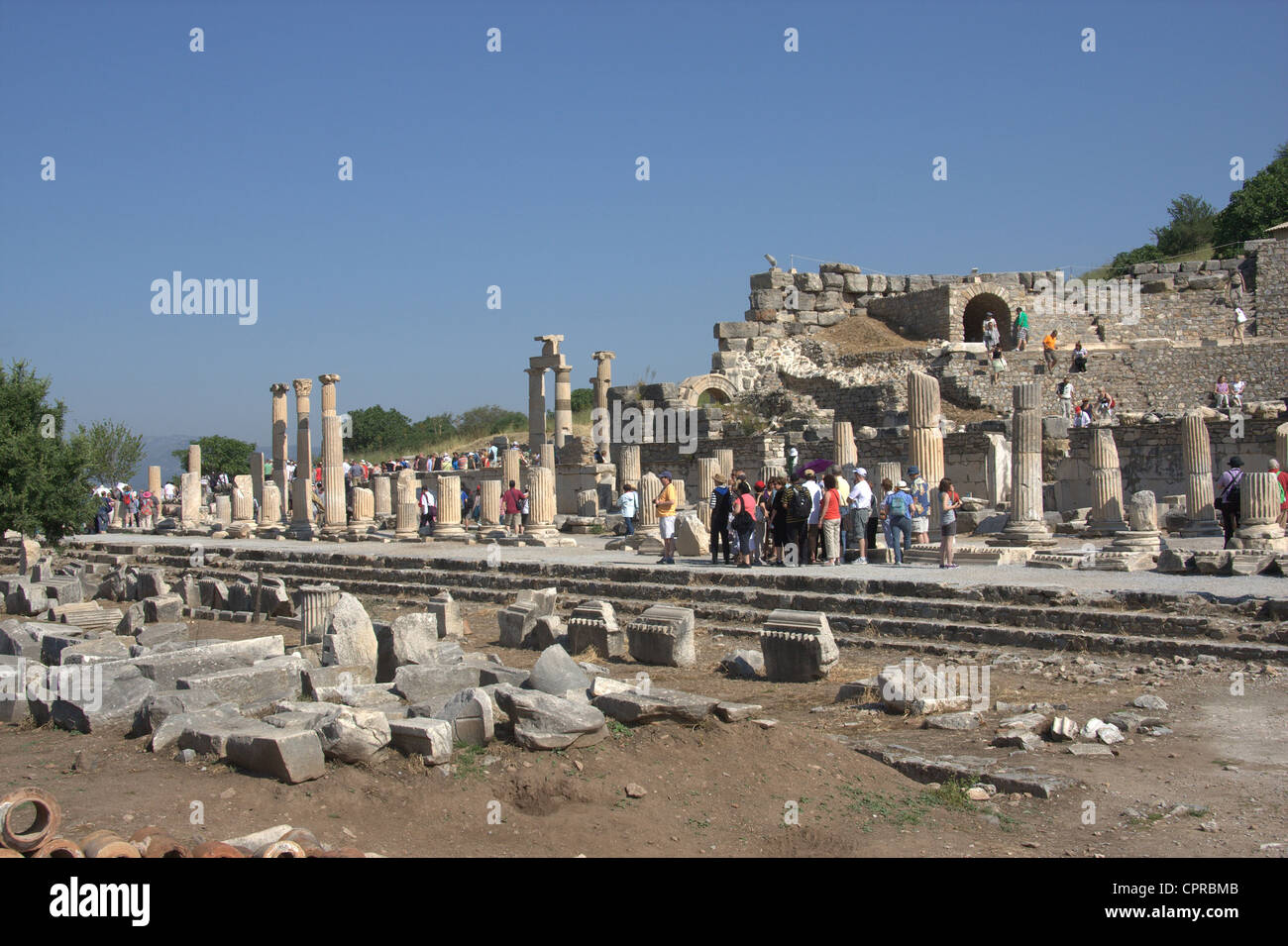The Basilica Stoa at Ephesus, Turkey Stock Photo - Alamy