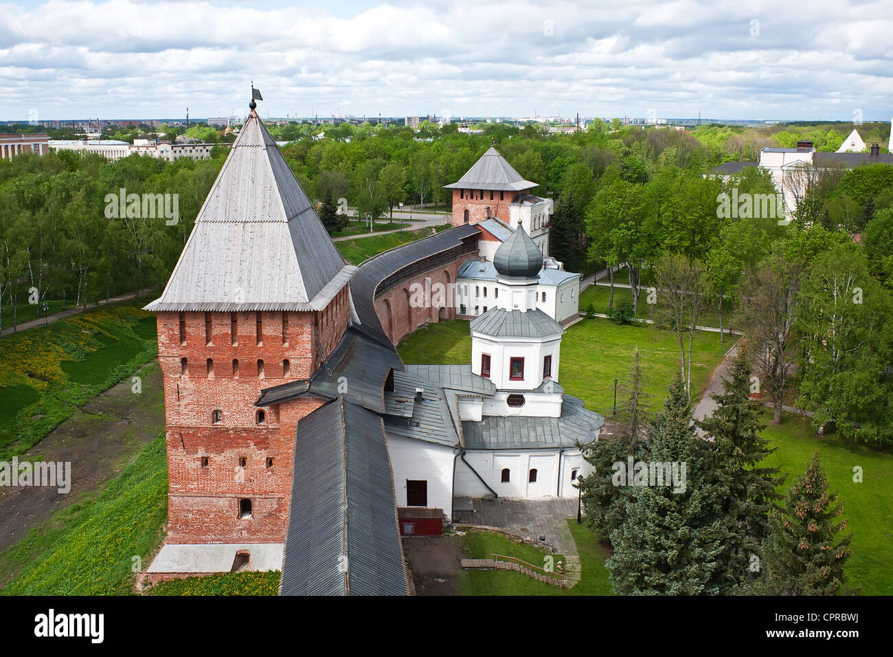 Old towers of Novgorod Kremlin, Veliky Novgorod, Russia Stock Photo - Alamy