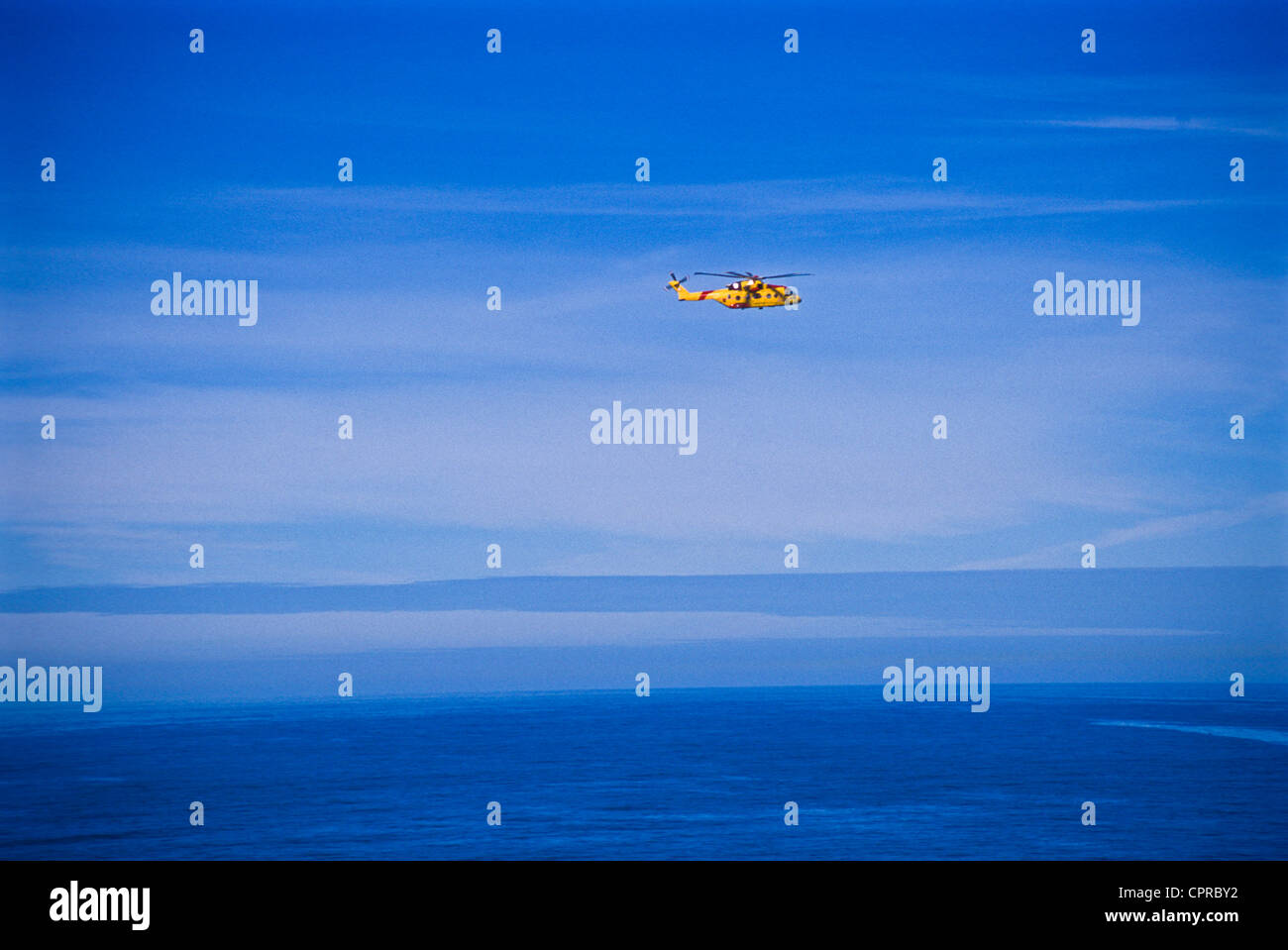 Lifeline emergency Canadian helicopter transporting patient to hospital ...