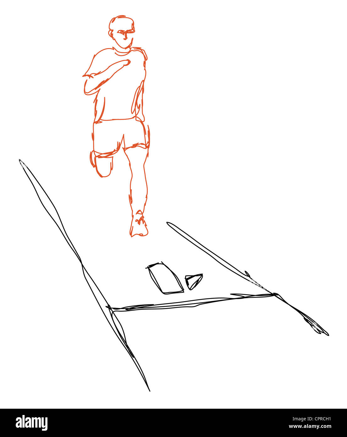 Mens track and field Cut Out Stock Images & Pictures - Alamy