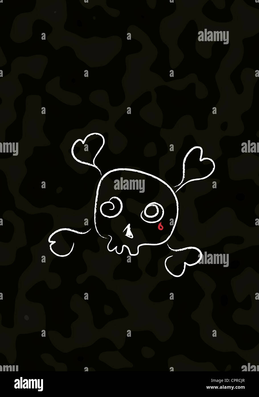 Skull Illustrations High Resolution Stock Photography and Images - Alamy
