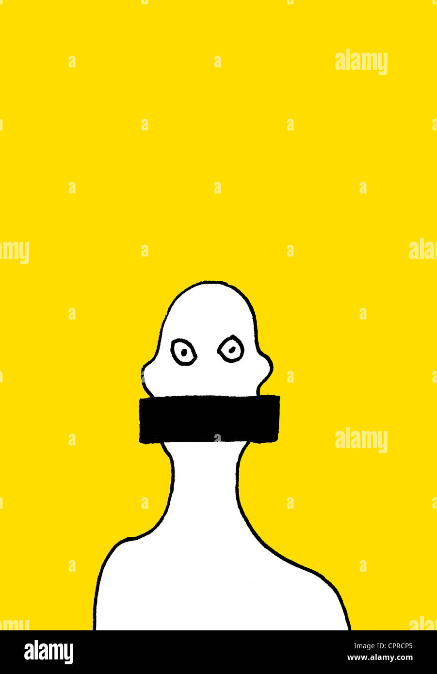 Silenced illustration hi-res stock photography and images - Alamy