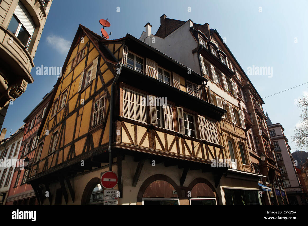 Strasbourg street and buildings Stock Photo - Alamy