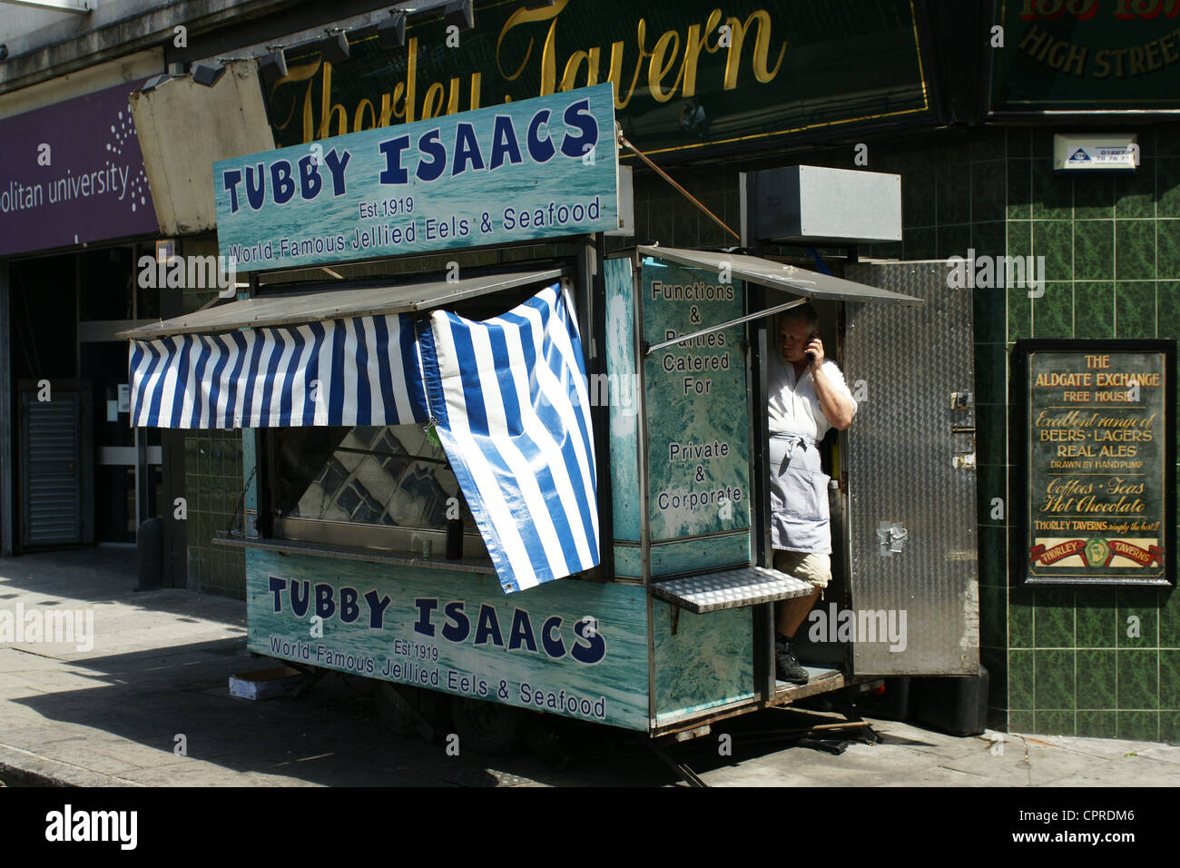 Tubby Isaacs Seafood Stall Stock Photo - Alamy