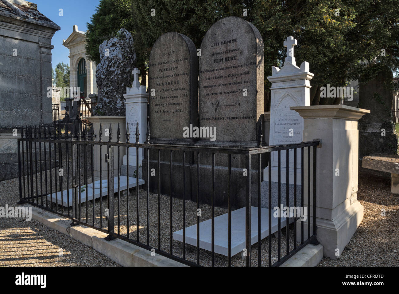 Tombs of Flaubert family at Cimetière monumental de Rouen, France ...