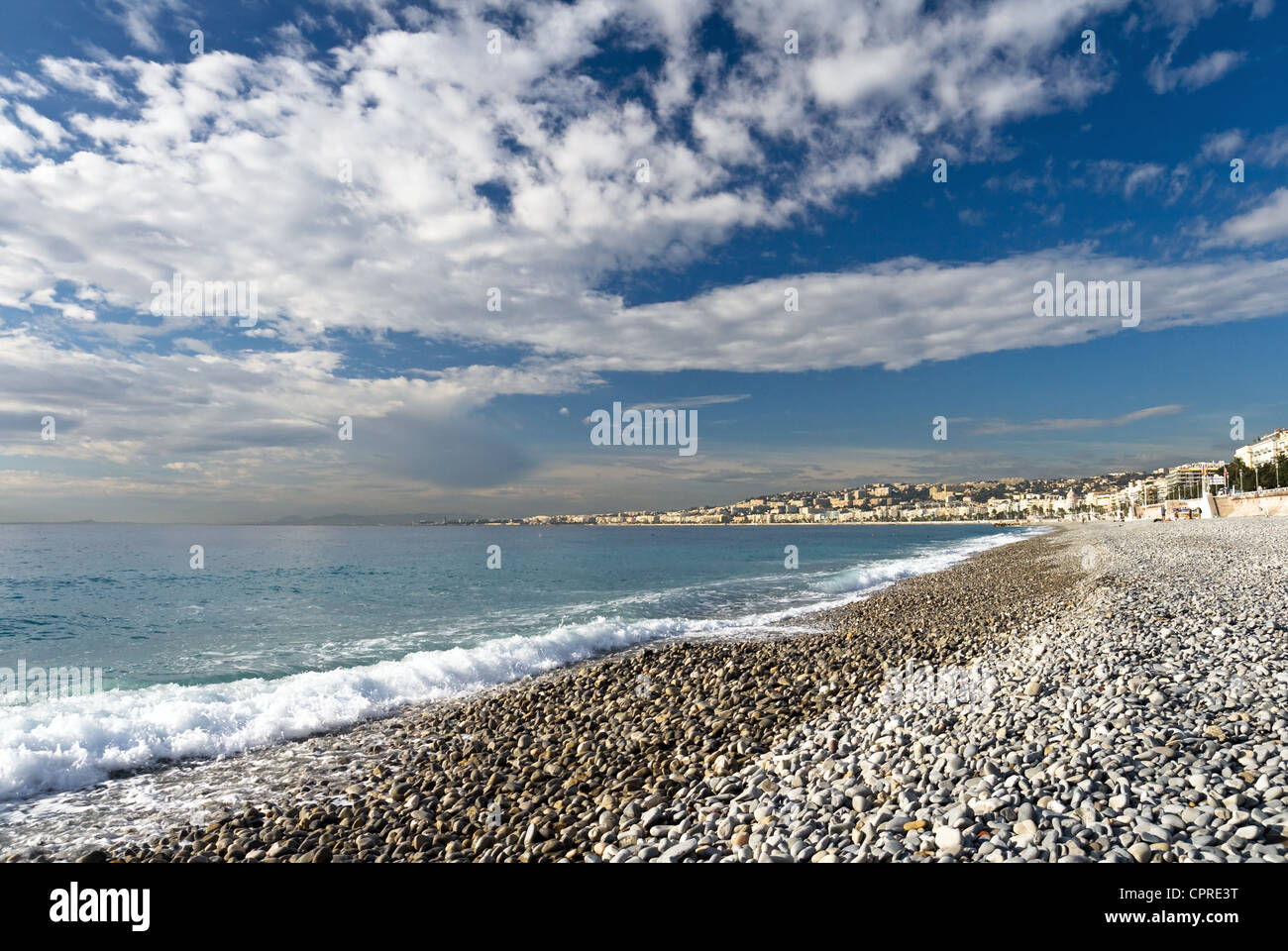 Beach in Nice Stock Photo - Alamy