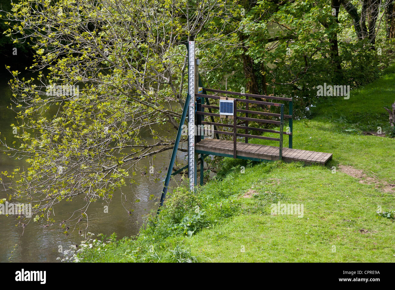 River flood depth gauge hi-res stock photography and images - Alamy