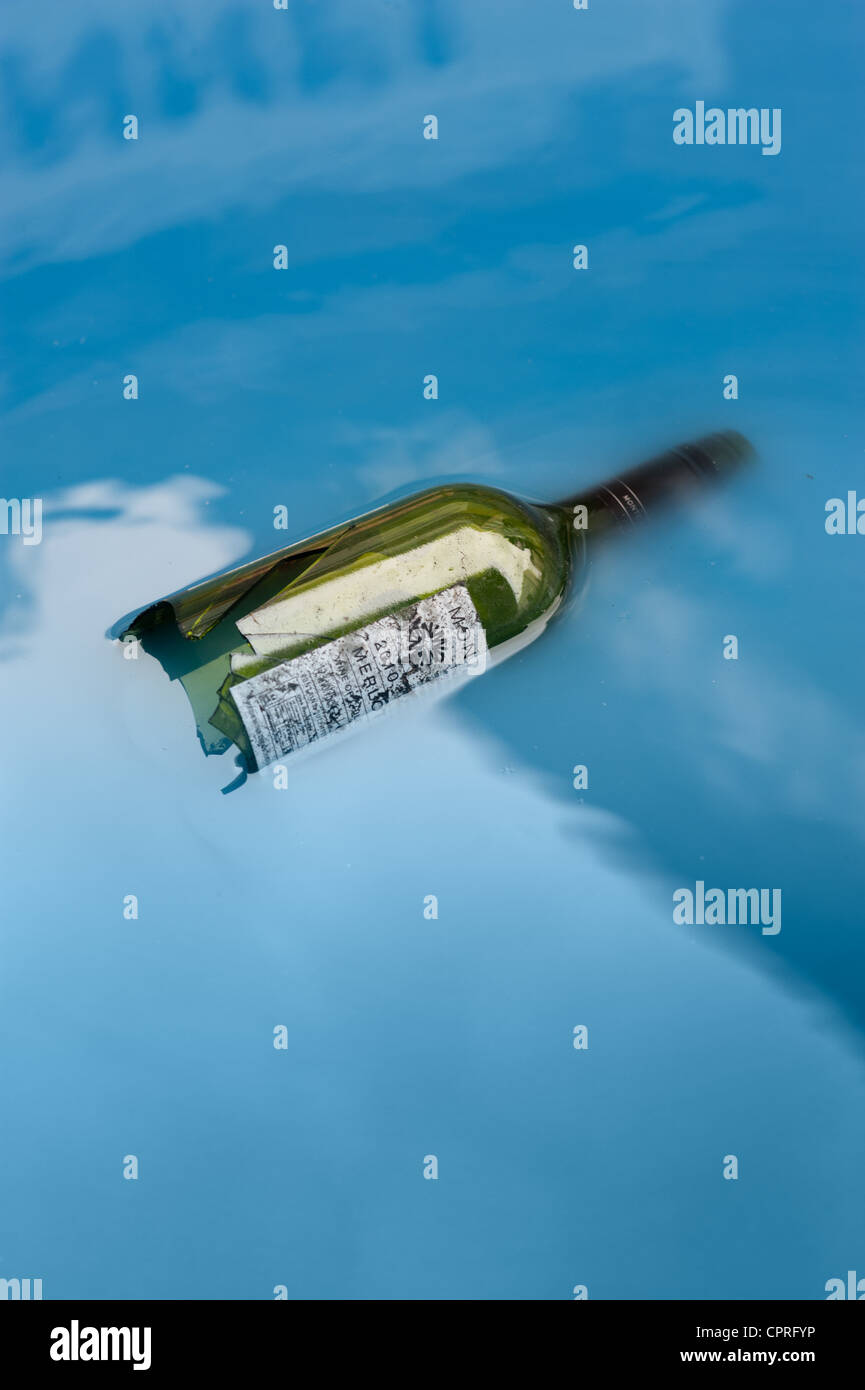 Broken glass bottle hi-res stock photography and images - Alamy