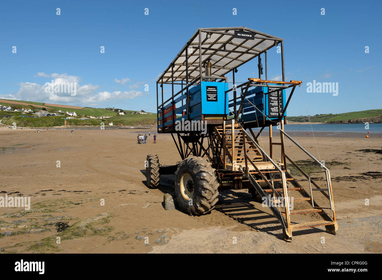 The sea tractor at Burgh island, South Devon Stock Photo - Alamy