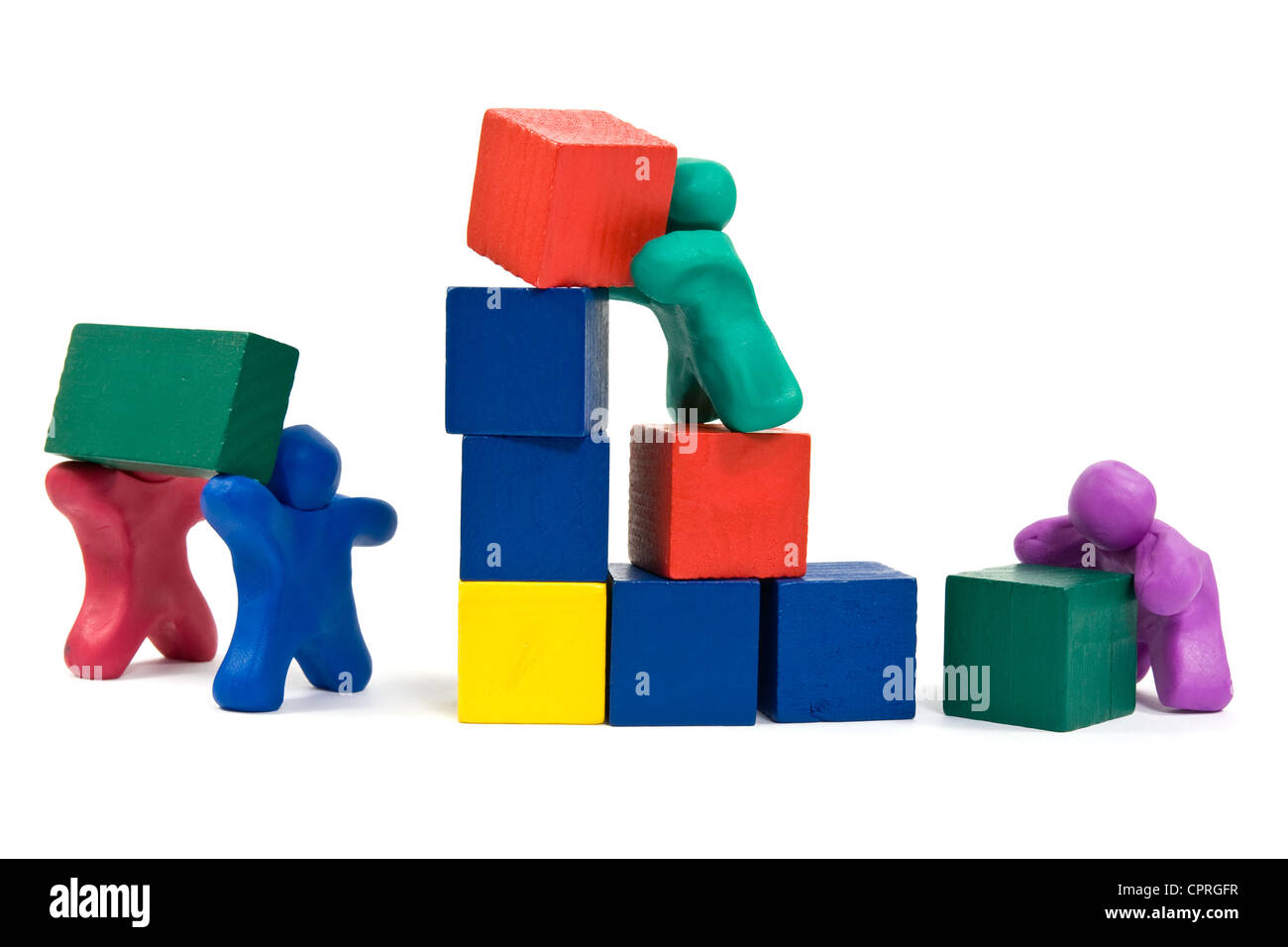 Building blocks metaphor Cut Out Stock Images & Pictures - Alamy