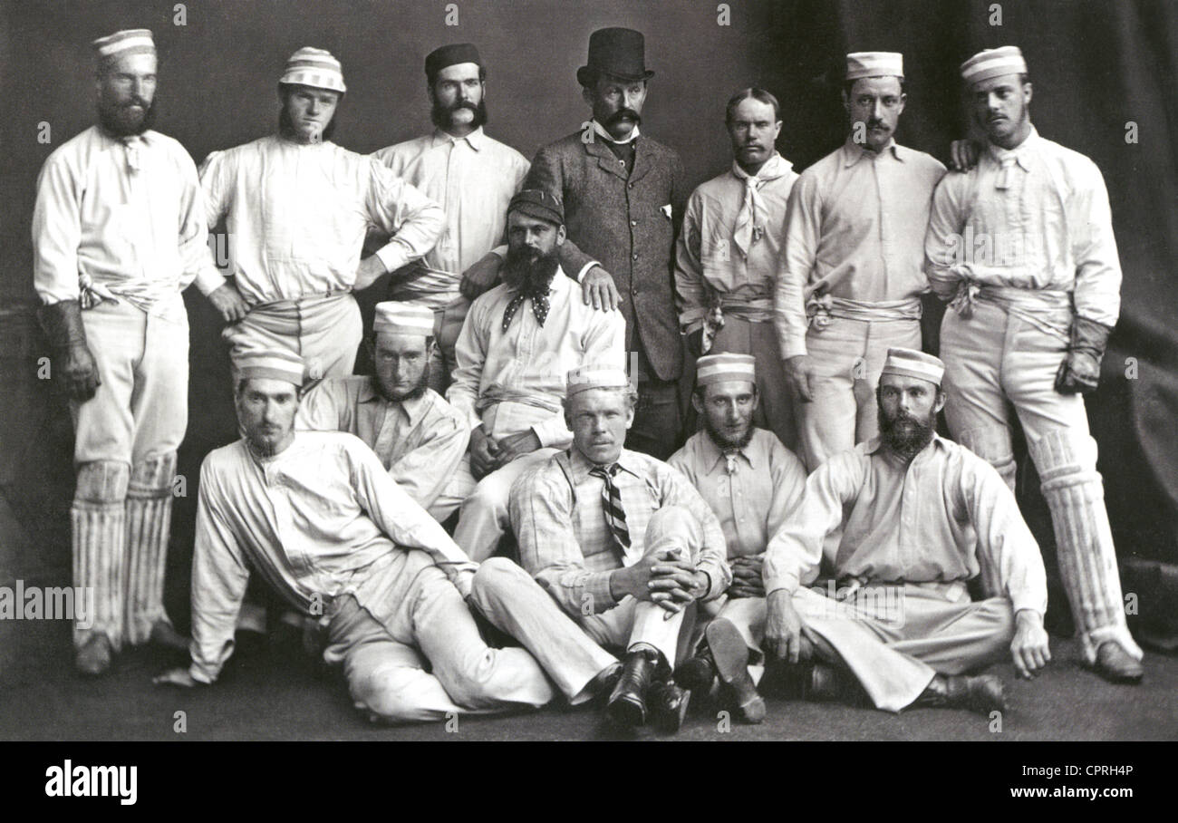 AUSTRALIAN TEST CRICKET TEAM of 1878 Stock Photo - Alamy