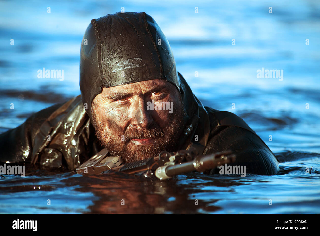US Navy SEALs during water training at sunrise October 21, 2009 in ...
