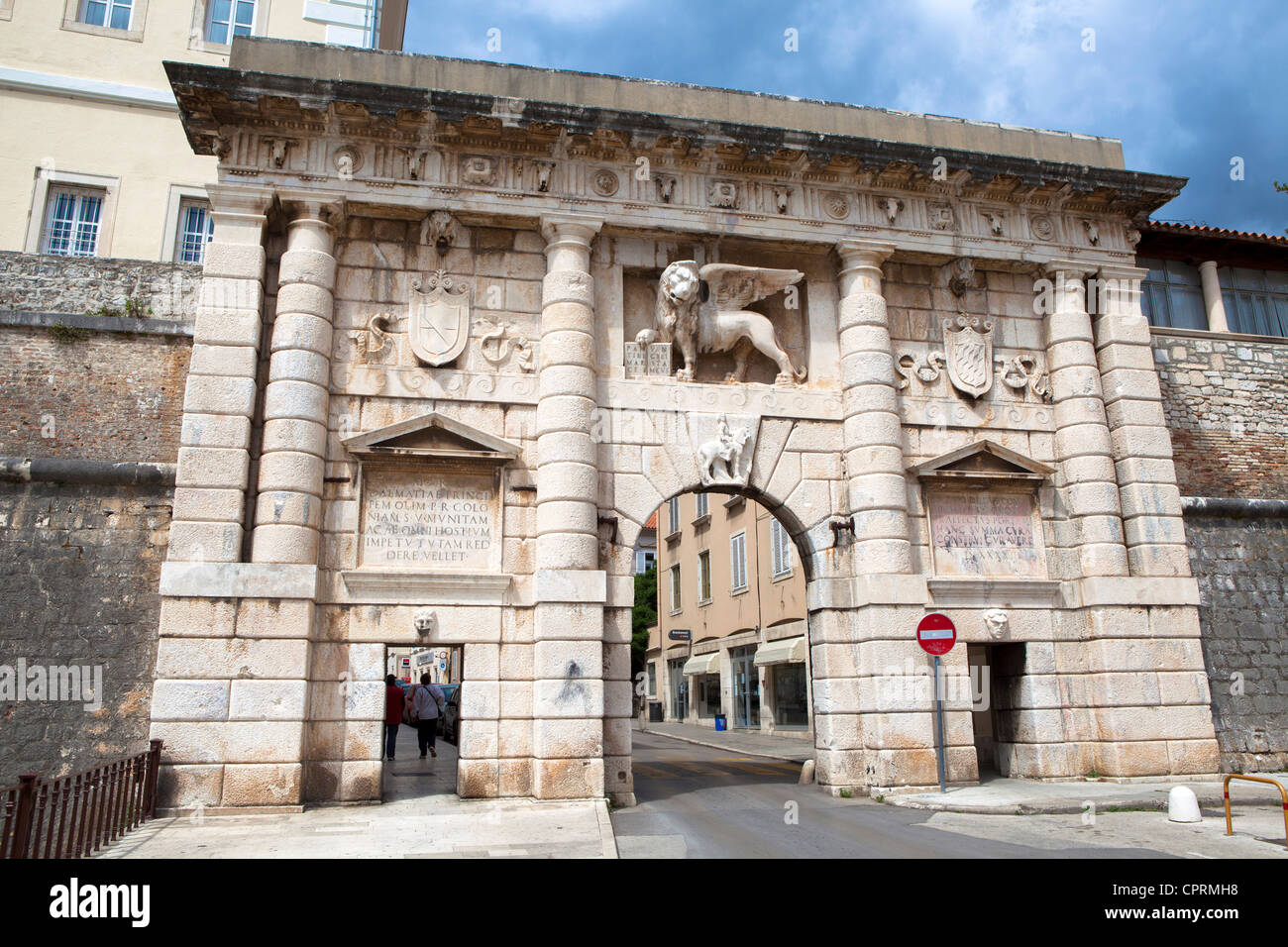 Old town stone city gate Zadar Croatia Stock Photo - Alamy
