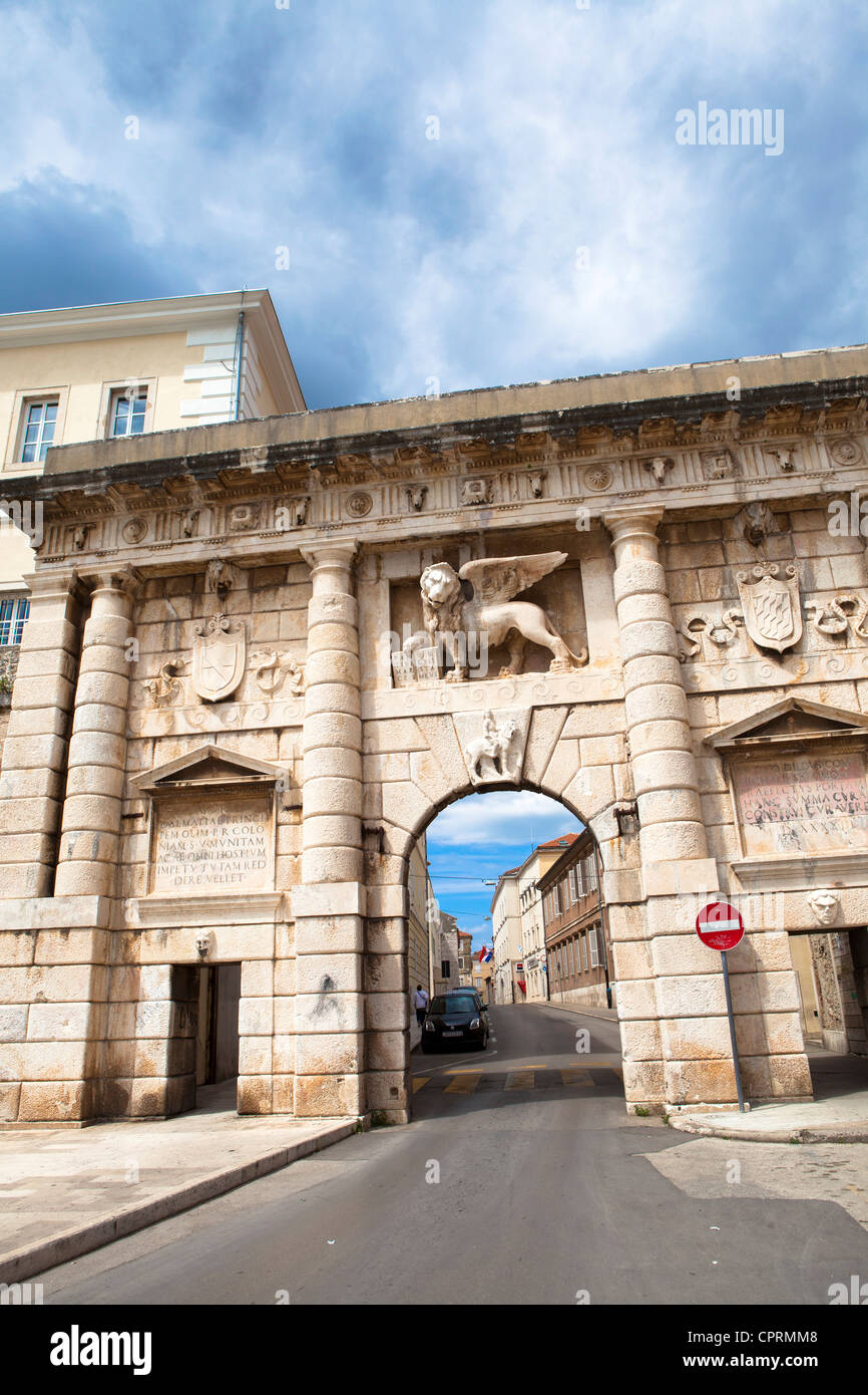 Old town stone city gate Zadar Croatia Stock Photo - Alamy