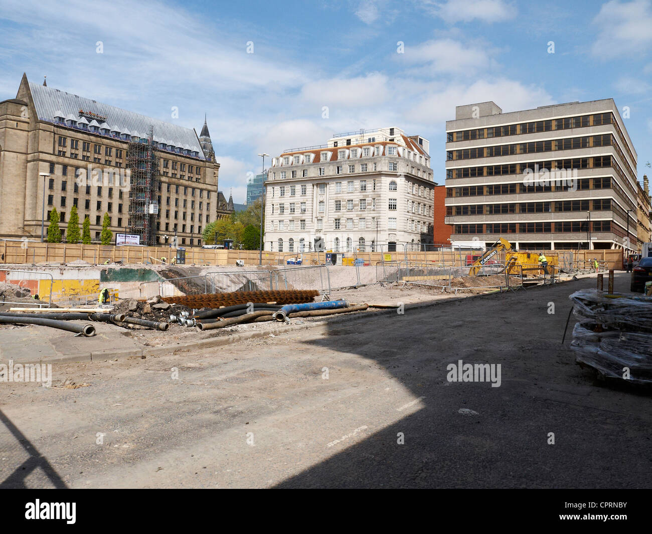 Building site of former Elizabeth House on St Peter`s Square in ...