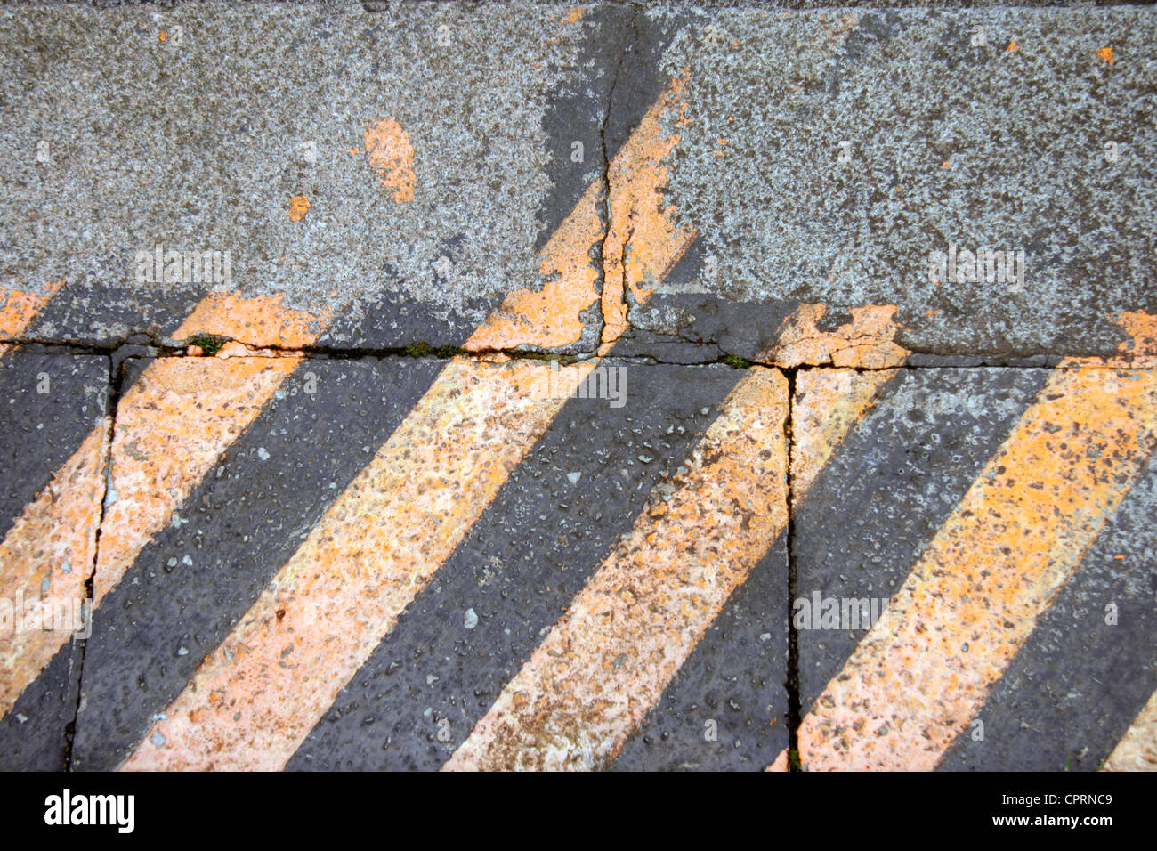 Painted paving slabs to warn of danger by edge of train station ...