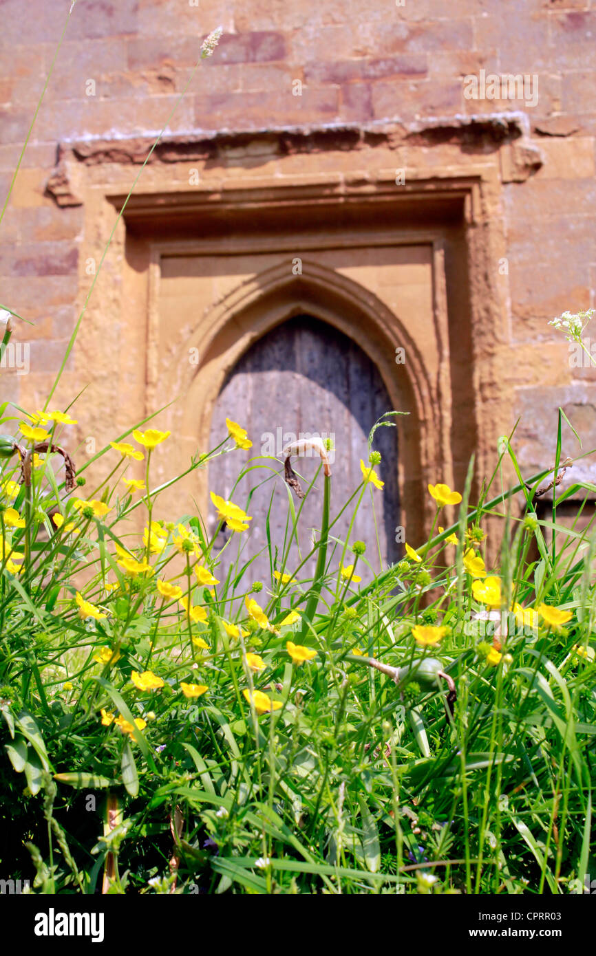The All Saints church, Wroxton Stock Photo - Alamy