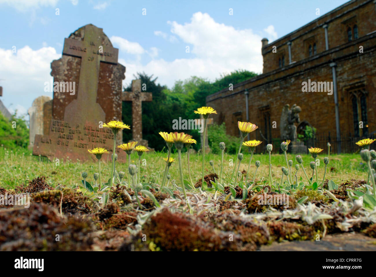 The All Saints church, Wroxton Stock Photo - Alamy