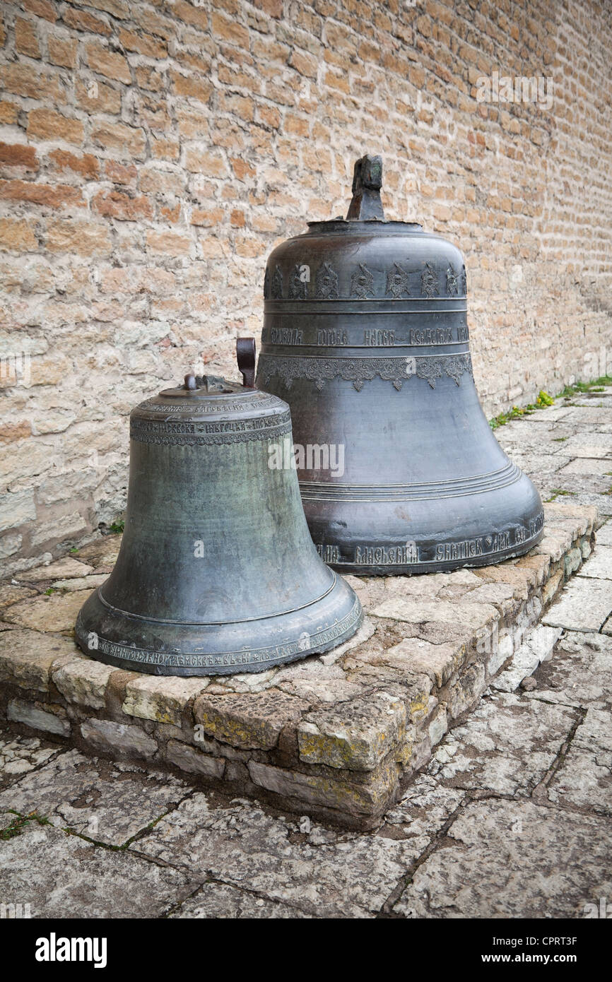 Traditional Russian old church bells from the middle ages Stock Photo ...