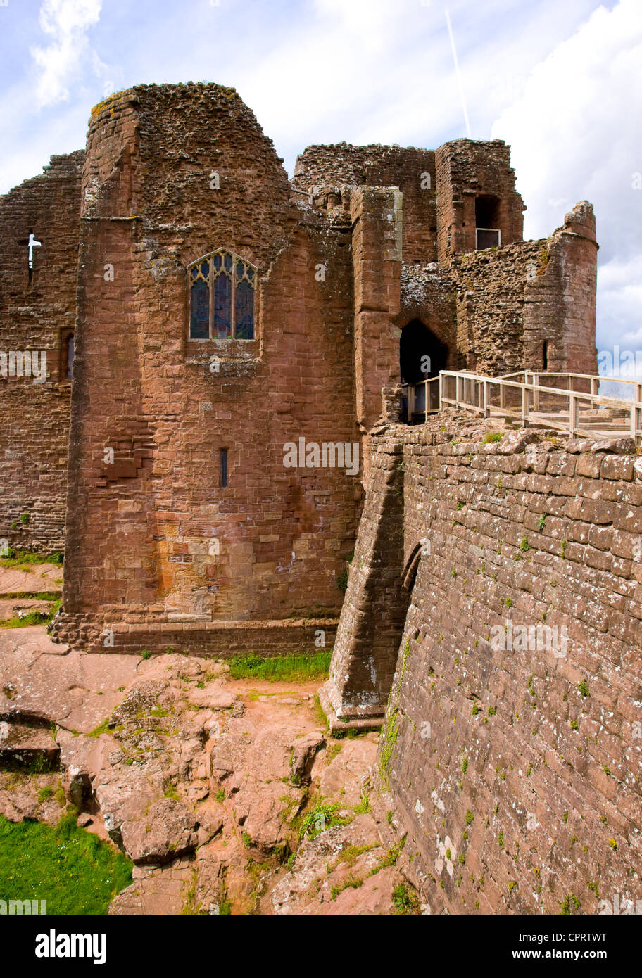 Goodrich Castle is a ruined Norman medieval castle in Herefordshire ...