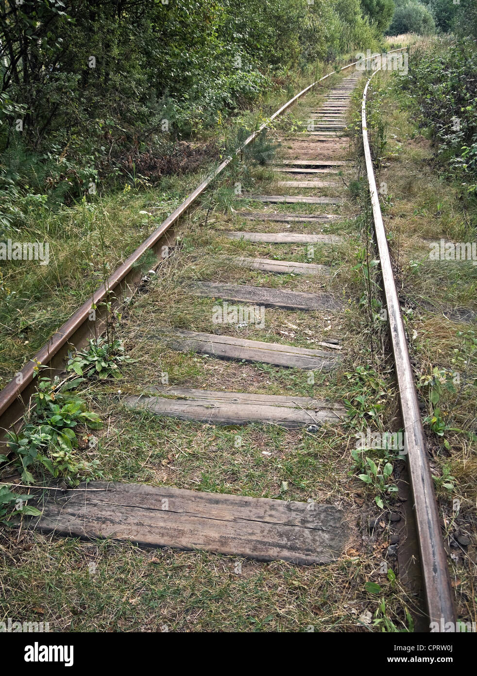 Old abandoned railroad disappear in hi-res stock photography and images ...