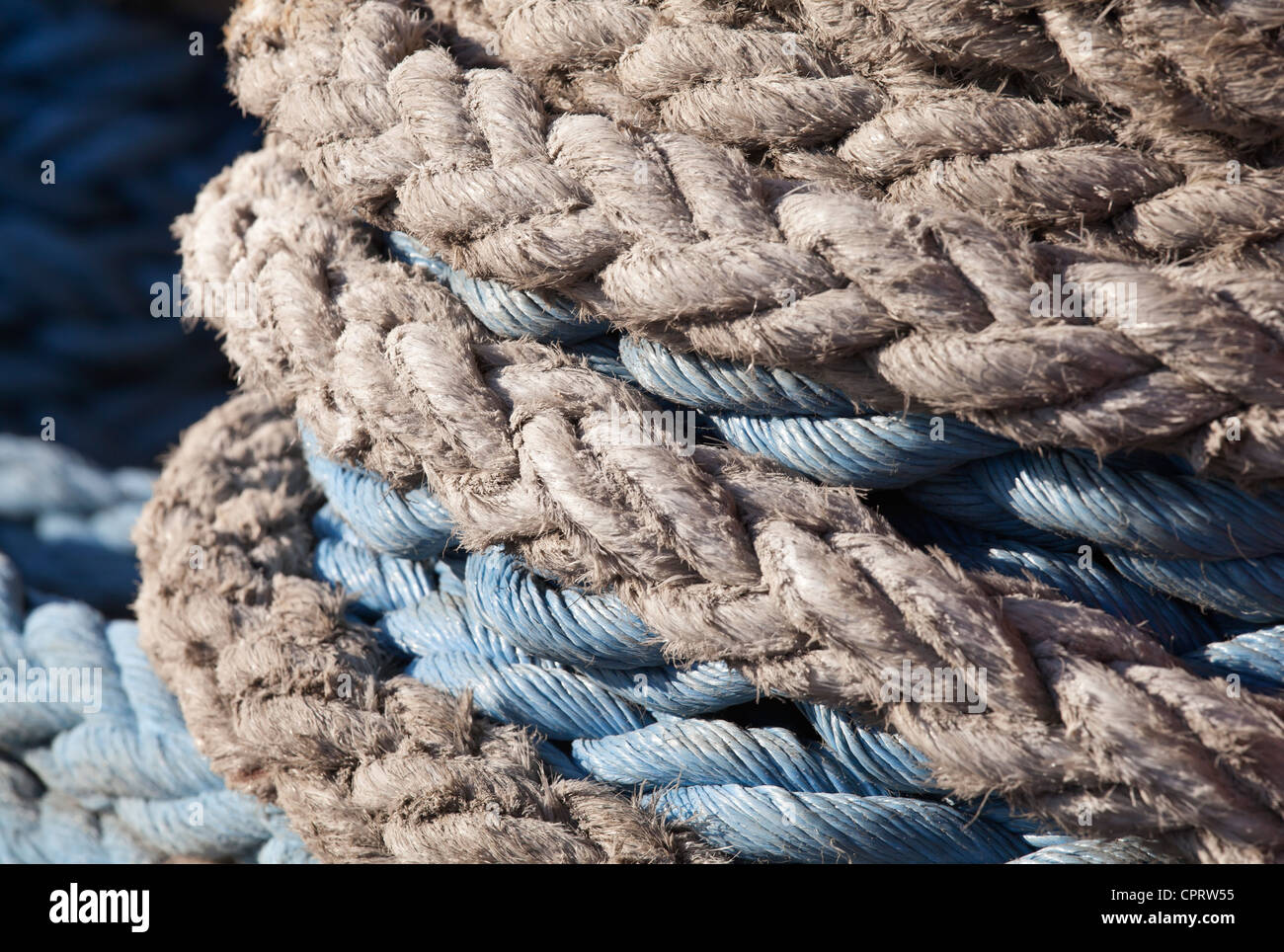Closeup ship's rope texture Stock Photo - Alamy