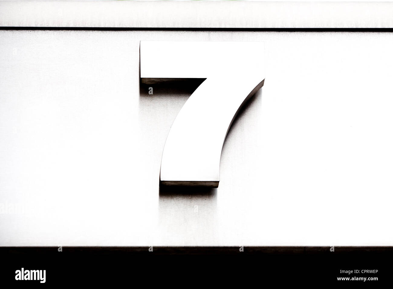 seven number 7 Stock Photo - Alamy