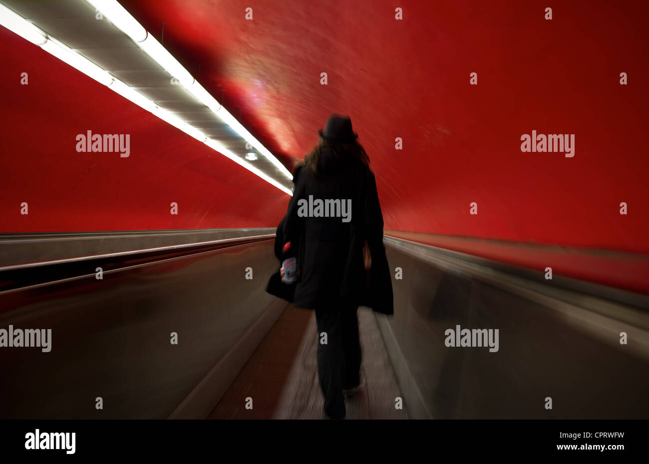 The Red Carpet of Auber, The moving walkway of Auber's underground. and ...