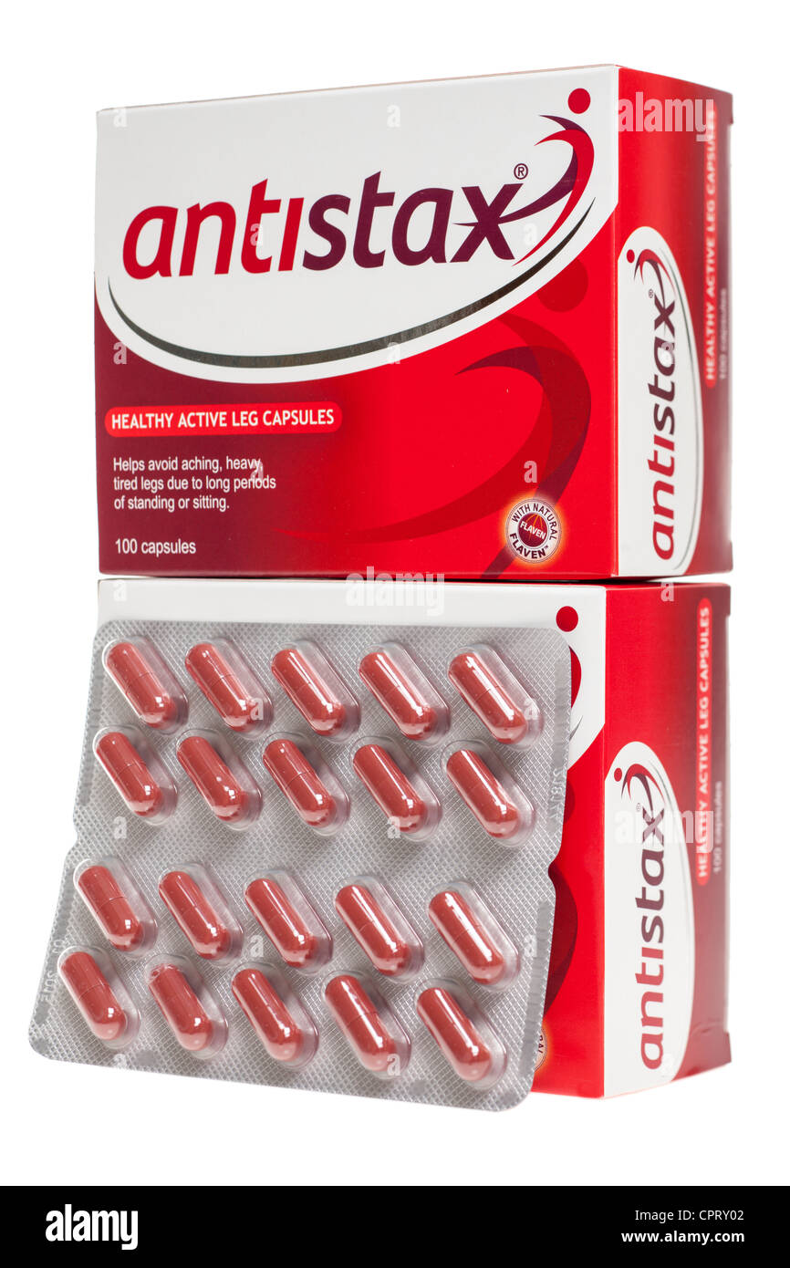 Two boxes of Antistax active leg capsules containing 100 capsules each ...