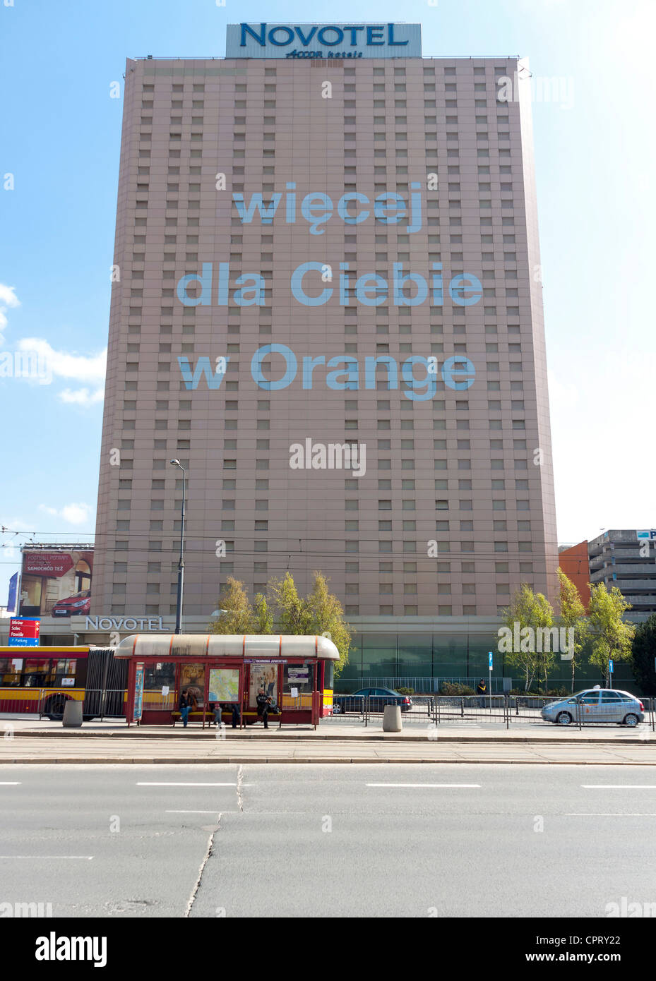 Novotel hotel in Warsaw city center, Poland Stock Photo - Alamy