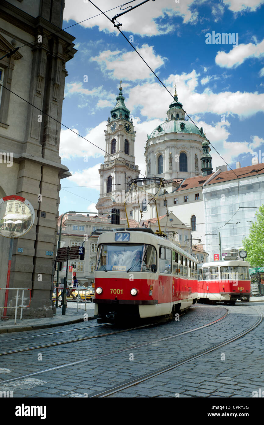 Prague tram hi-res stock photography and images - Alamy