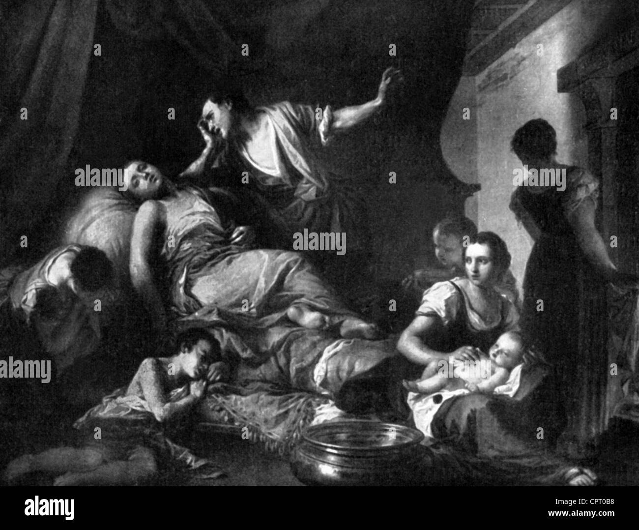 Rachel, biblical character, woman of Jacob, full length, the death of ...