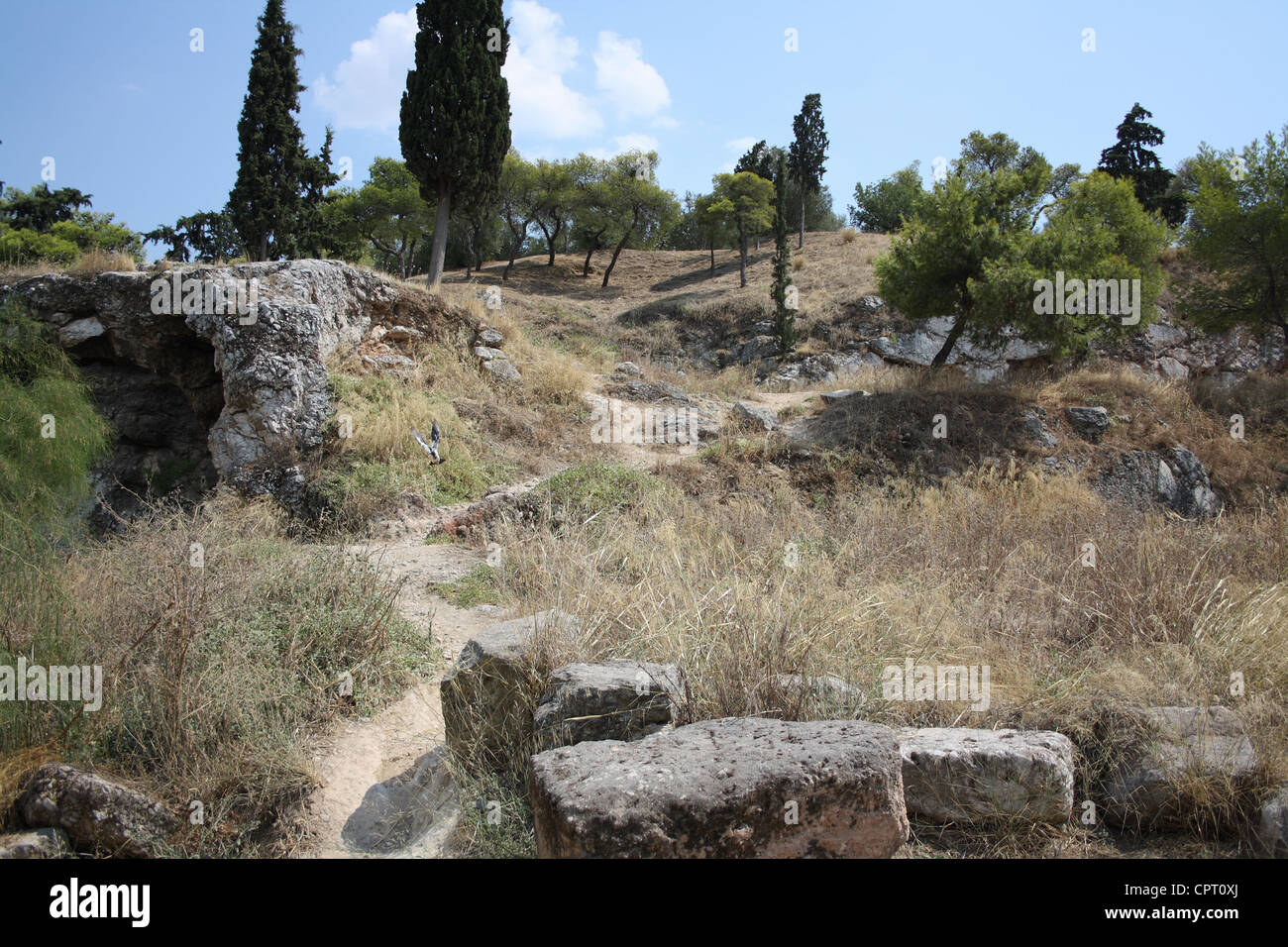 Scenery of ruins in Athens, Greece Stock Photo - Alamy