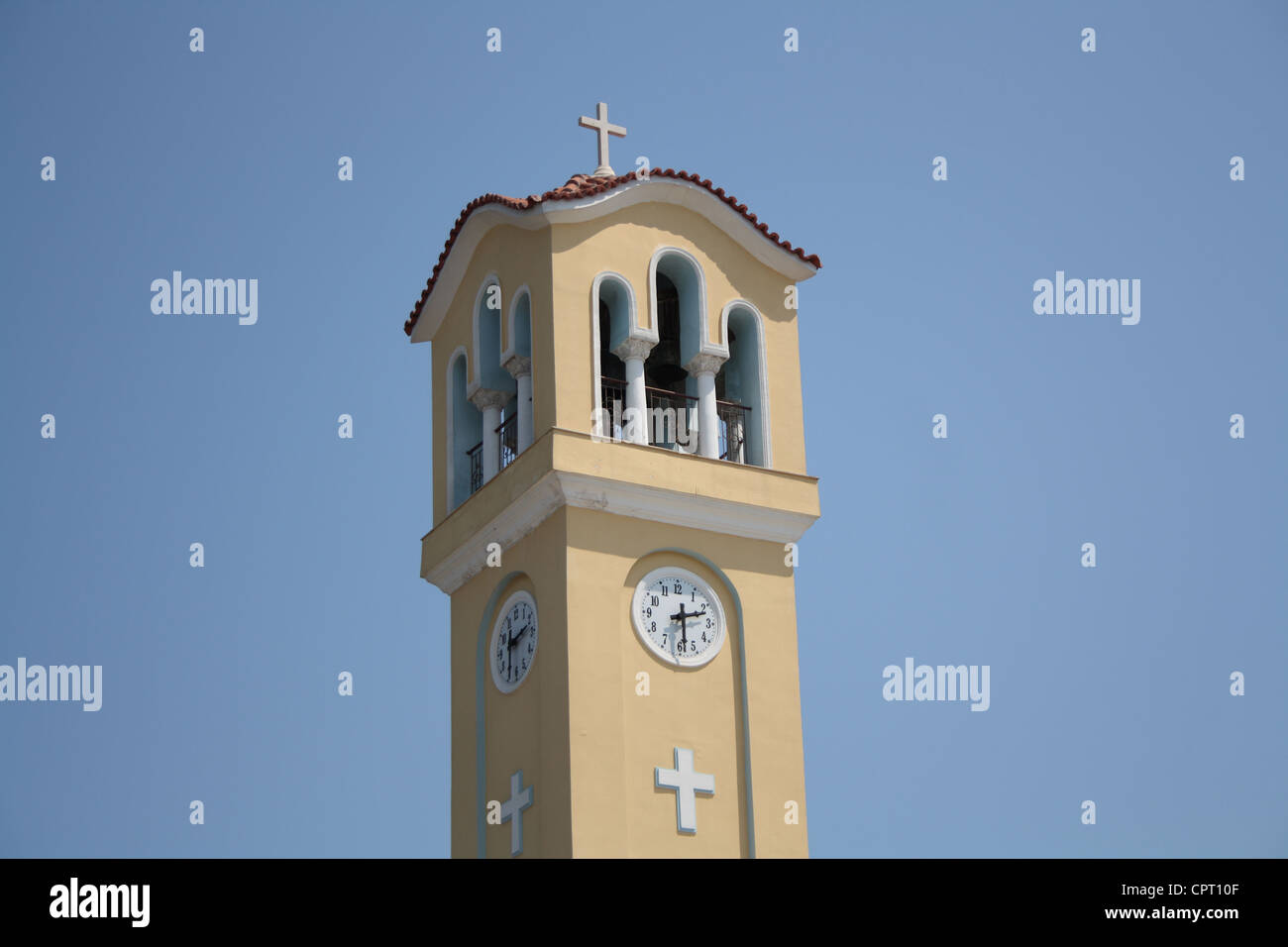 A church tower in Greece Stock Photo - Alamy
