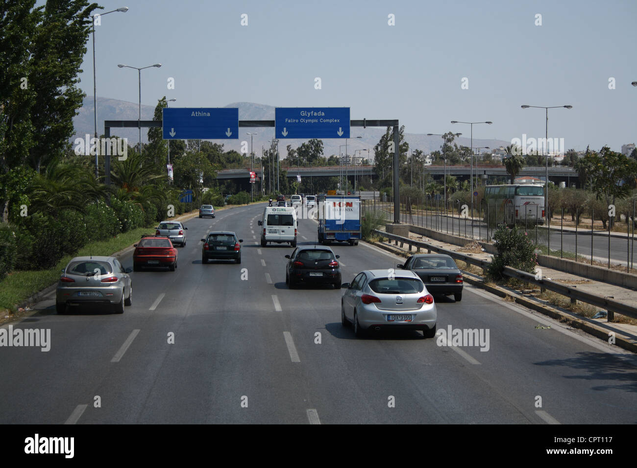 Athens motorway hi-res stock photography and images - Alamy